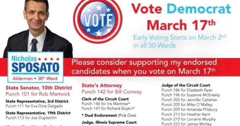 For What It's Worth: 38th Ward Ald. Nicholas Sposato announces judicial ...
