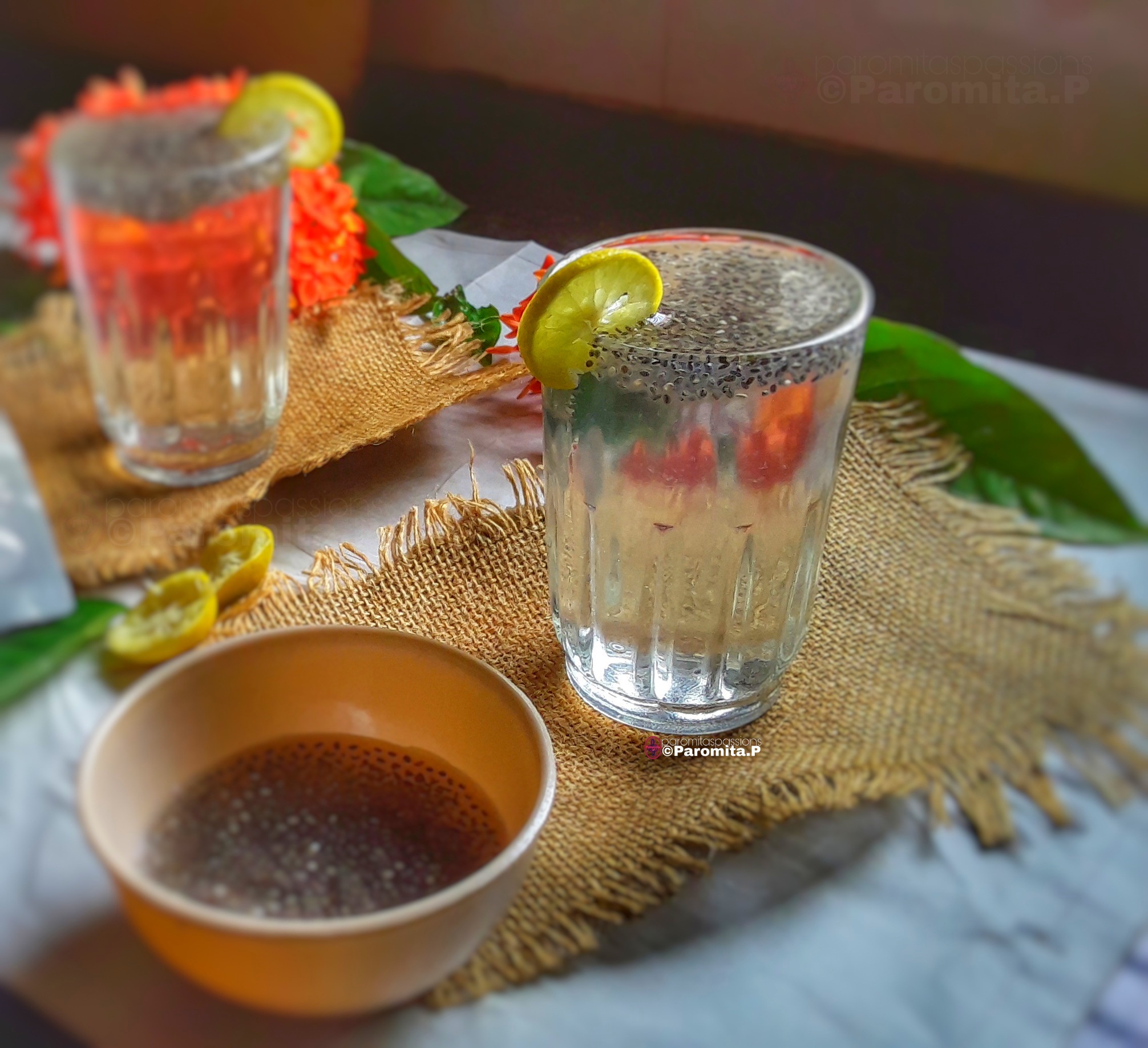 Chia Seeds Lemonade - Paromita's Passions