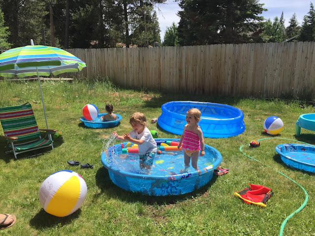 Ethan's Turning Three // Pool Birthday Party! | Schue Love