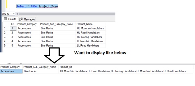 Microsoft Business Intelligence: STRING_AGG Function in Sql Server 2017
