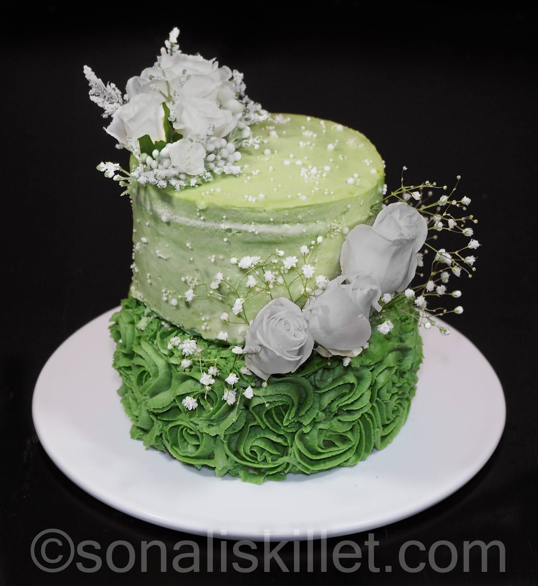 2-Tier Flower Cake