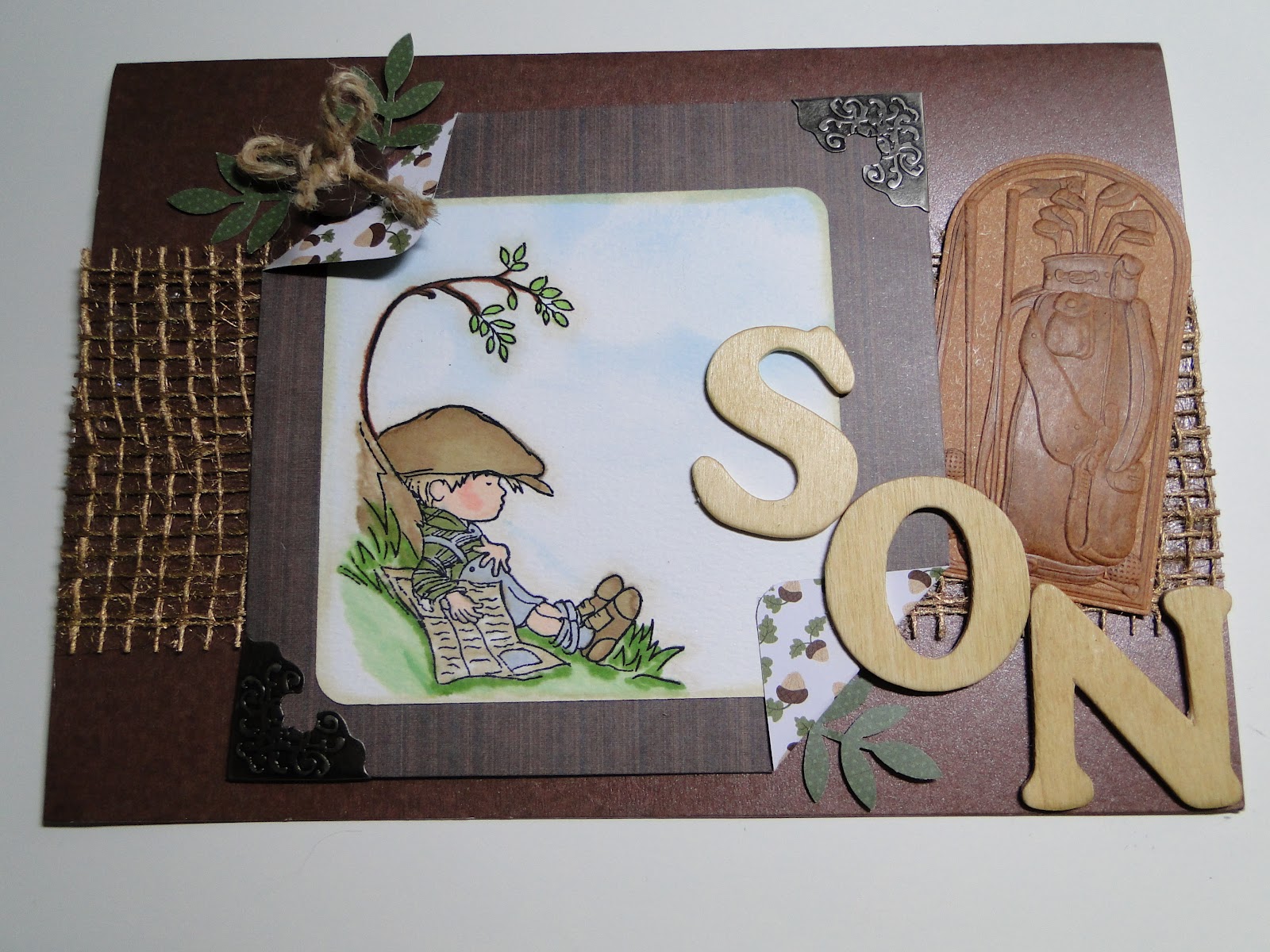 Dizzys Decoratives Sons Birthday Card