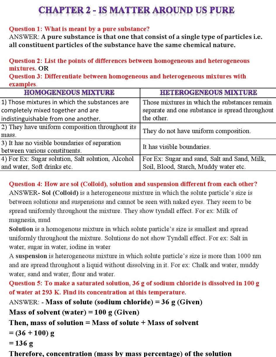 Pure Substance At Sodium