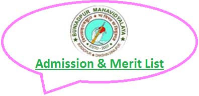 Buniadpur Mahavidyalaya Admission 2024 Online Form for UG/PG CBCS Merit ...