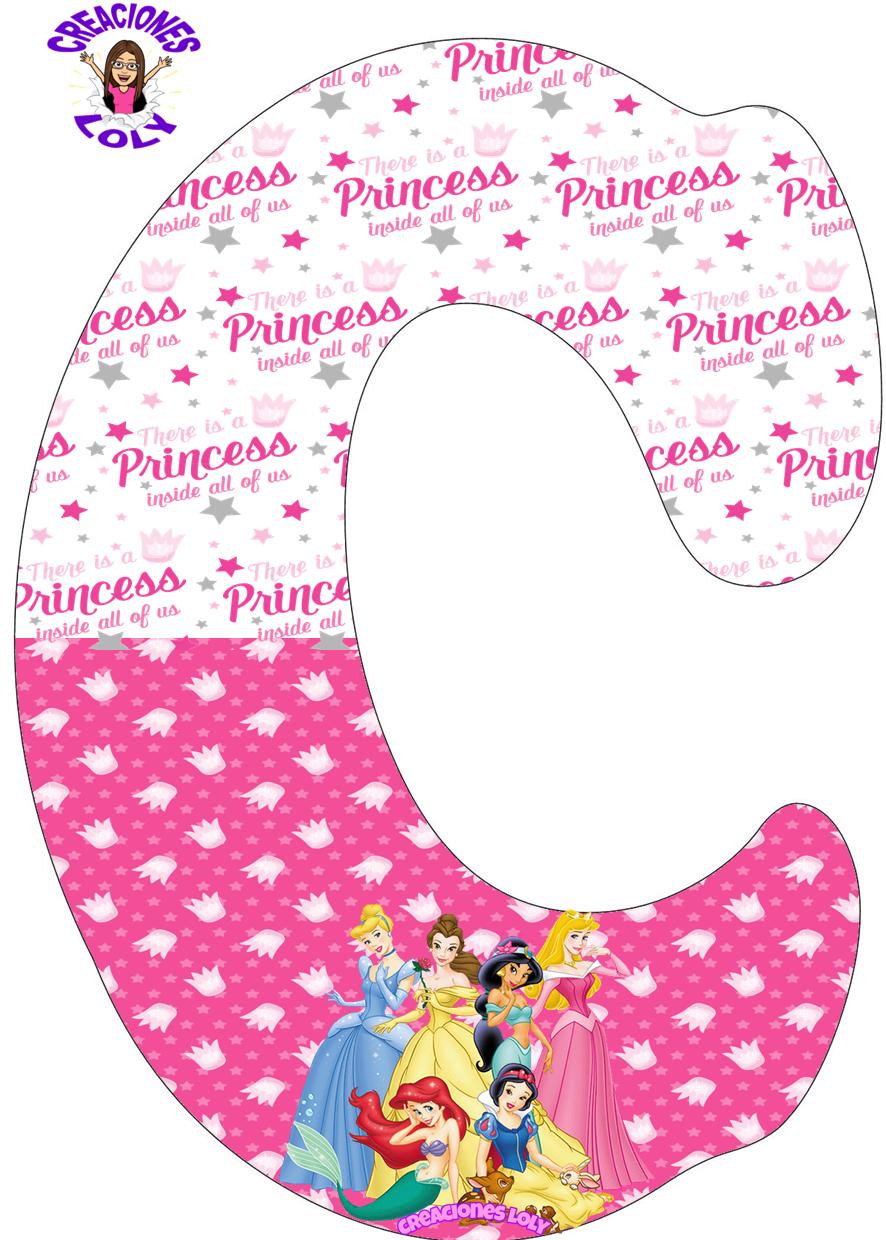 Creaciones Loly: Abecedario Alfabeto Completo Español Princesas Disney