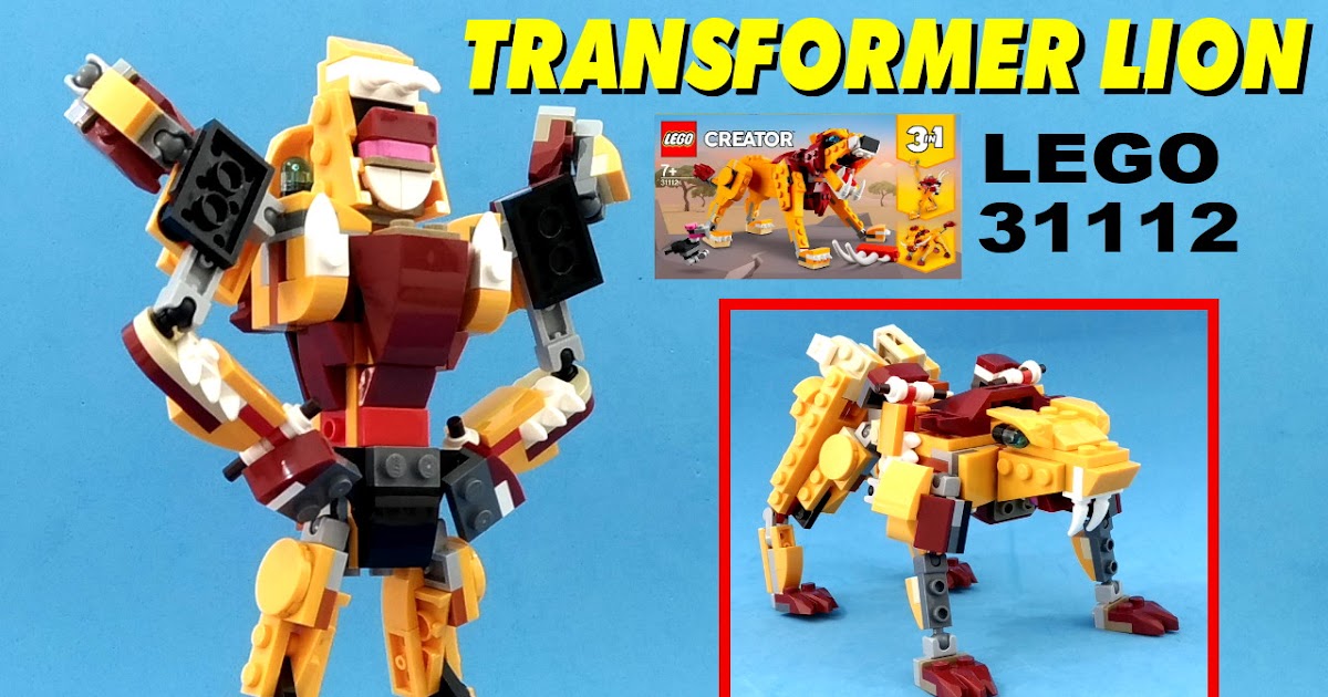 Alanyuppie's LEGO Transformers: Video Tutorial: LEGO Transformer Lion from Creator set 31112 ...