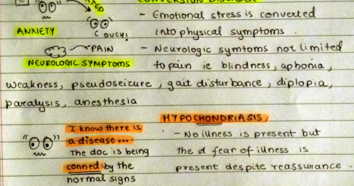 Somatoform autonomic dysfunction ,Persistent somatoform pain disorder ...