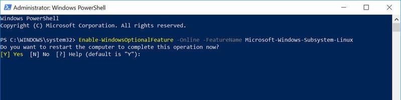 Cara Install Linux Bash Shell di Windows 10