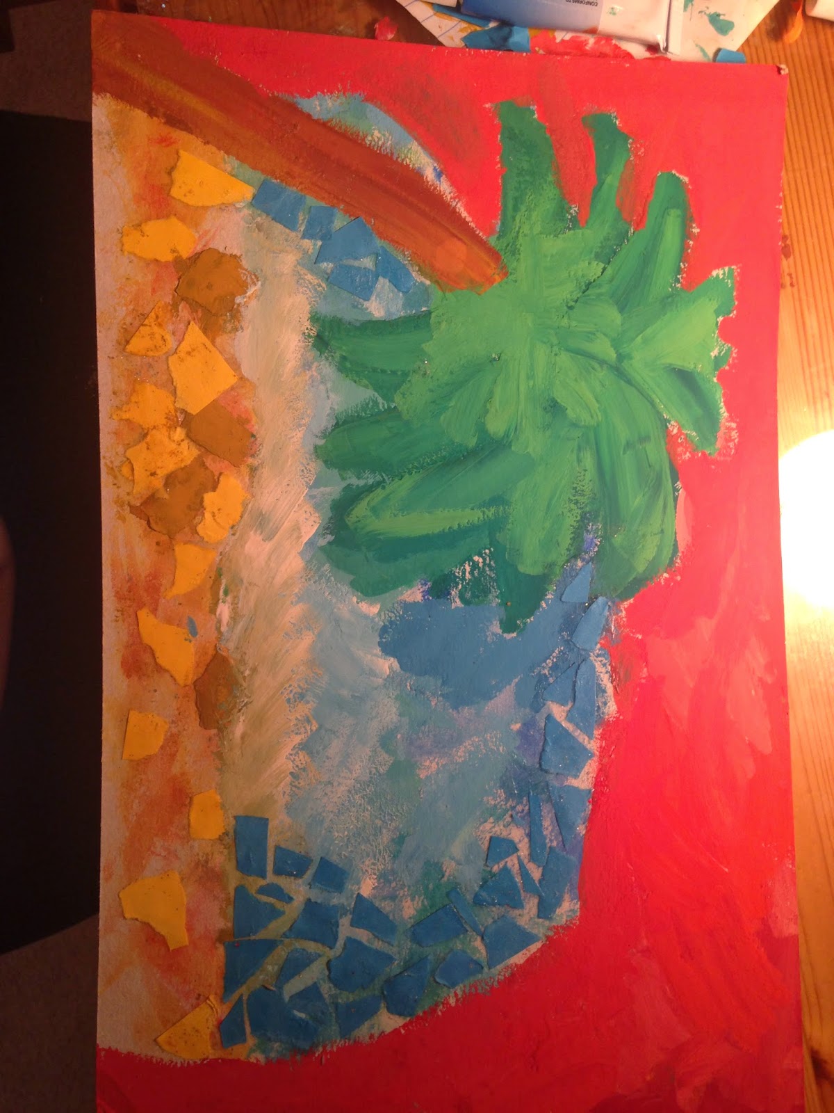 Ideas for World Art Projects : Caribbean Art (Paper mosaic)