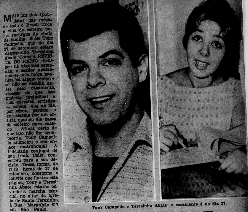 Brazilian Rock 1957 - 1964: TONY CAMPELLO
