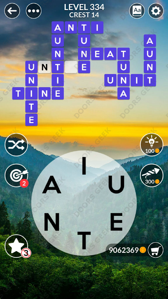 Wordscapes Level 334 Answers ~ Doors Geek