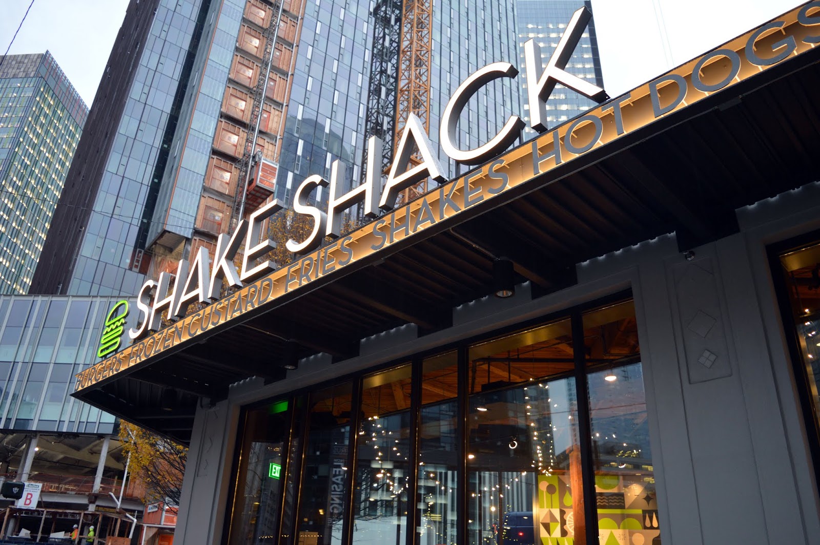 Dinner at Shake Shack in Seattle