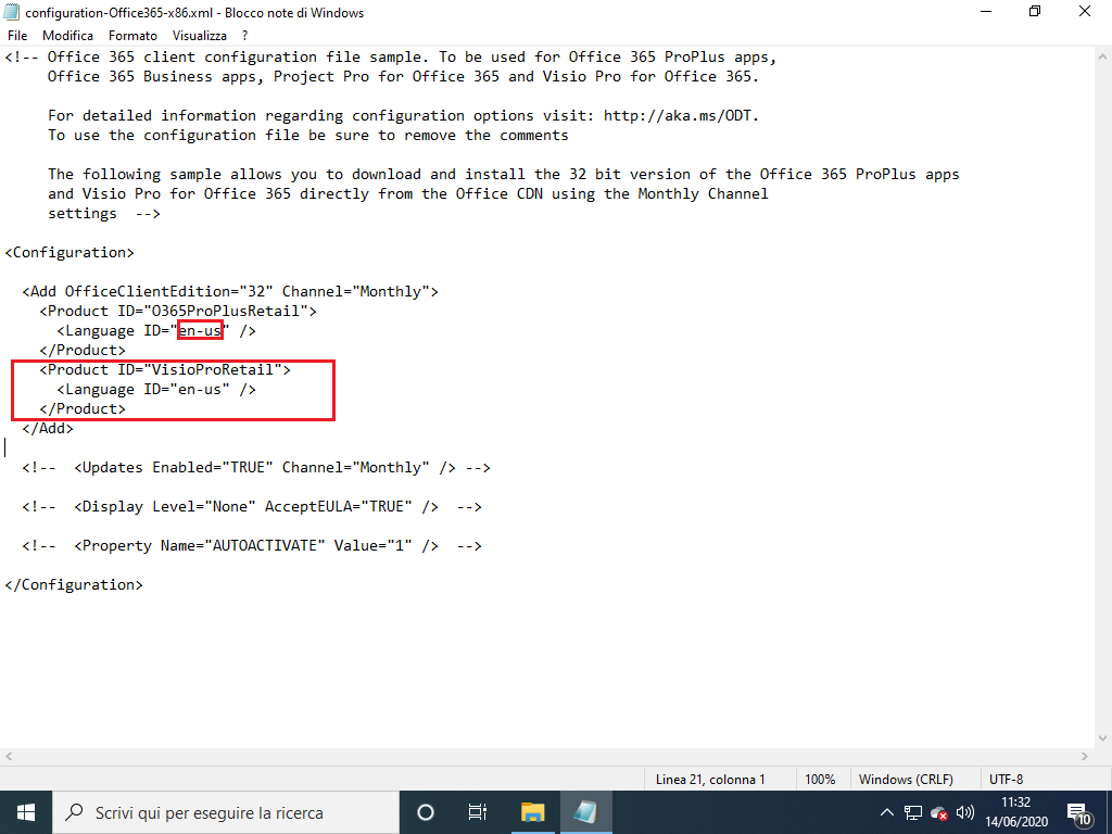 Information Technology: Office Deployment Tool