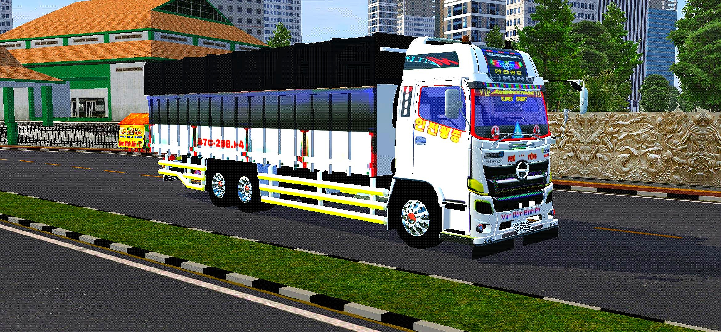 Mod Hino 500 Chèn Skin Phú Vững | Bus Simulator Indonesia