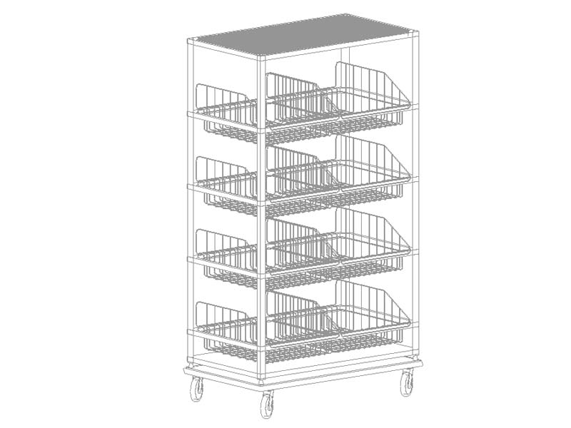 BIM HEALTHCARE REVIT FAMILIES : Supply Carts