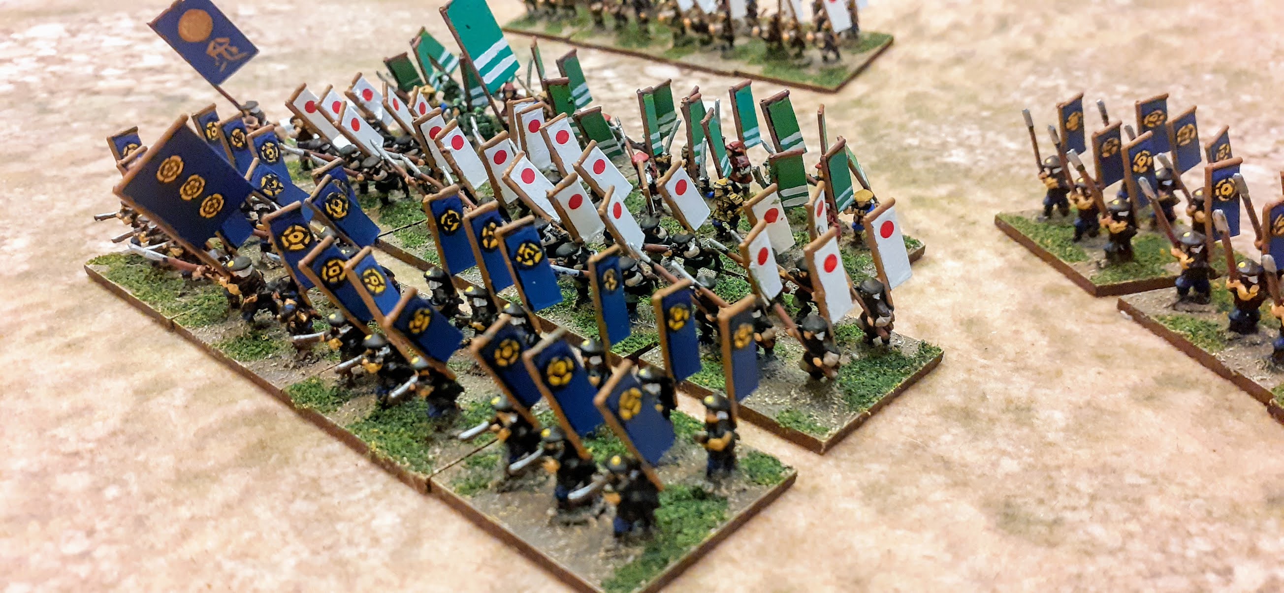 10mm Samurai game using Fantastic Battles rules
