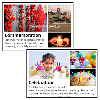 Commemoration or a Celebration; do your students know the difference ...