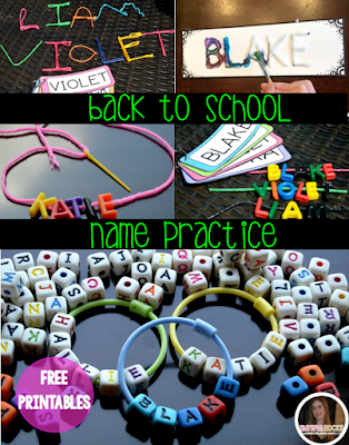 Back to School Name Activities - Kindergarten Rocks Resources