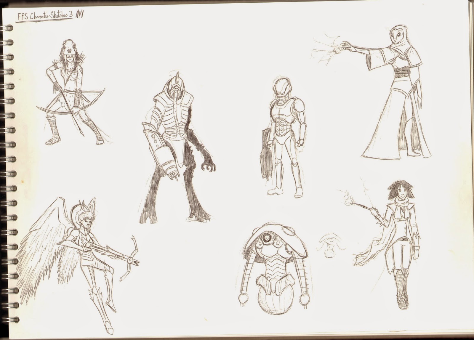 Sean Gannon MA Games Design: Final Project Brief and Prototype Characters
