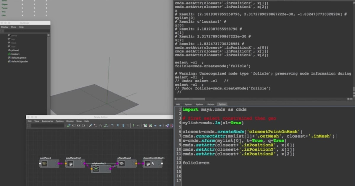 Maya Python Tool Scripting Tutorial - follicle constraint | CG TUTORIAL
