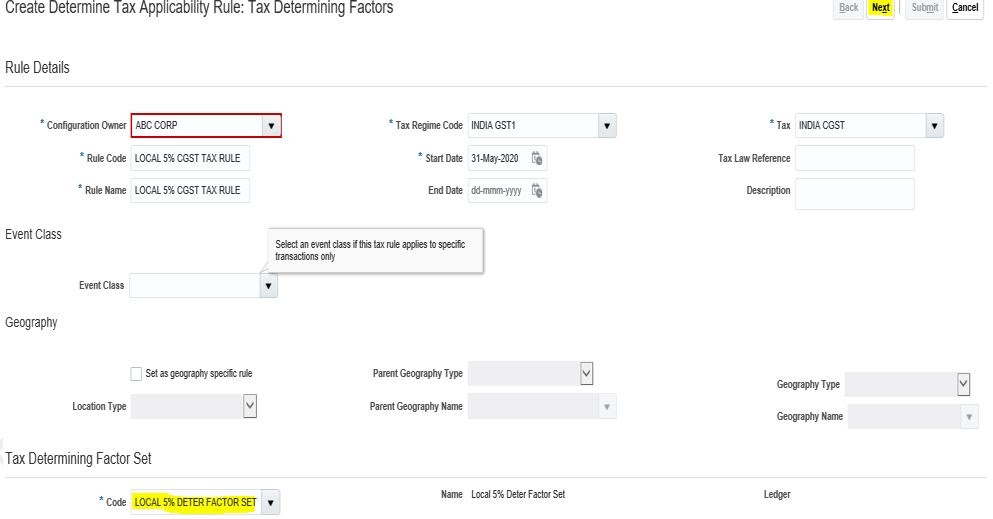 Oracle Application's Blog: Chapter 37: Oracle Fusion Tax Implementation