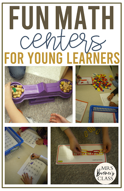 Math Center Activities for Kindergarten | Mrs. Bremer's Class