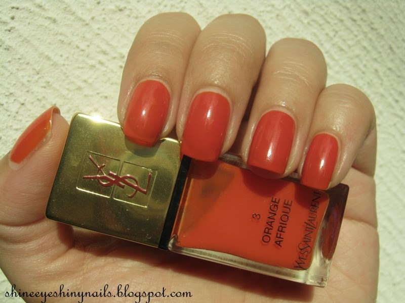 old: shine eye's shiny nails: ysl - orange afrique