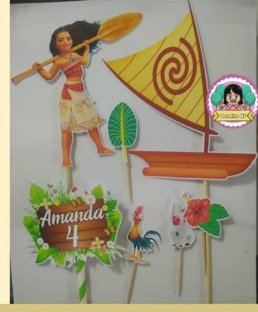 Topper Moana Amanda 4 - Mis Toppers Tus Toppers