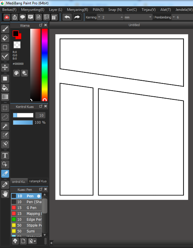 √ Cara membuat panel komik dengan cepat dan rapih di Medibang Paint PC