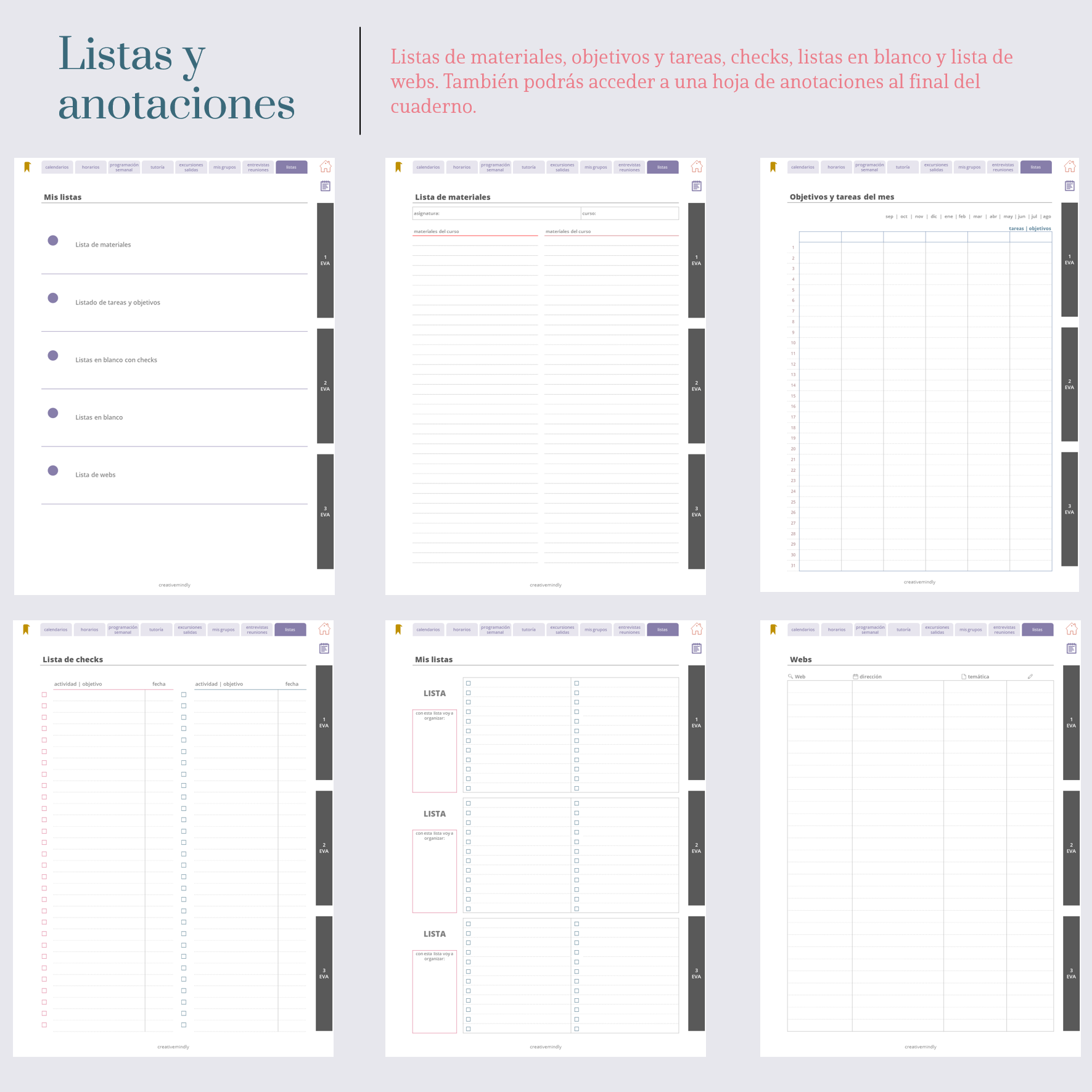 Creative Mindly: Cuaderno de profe digital 2021 2022