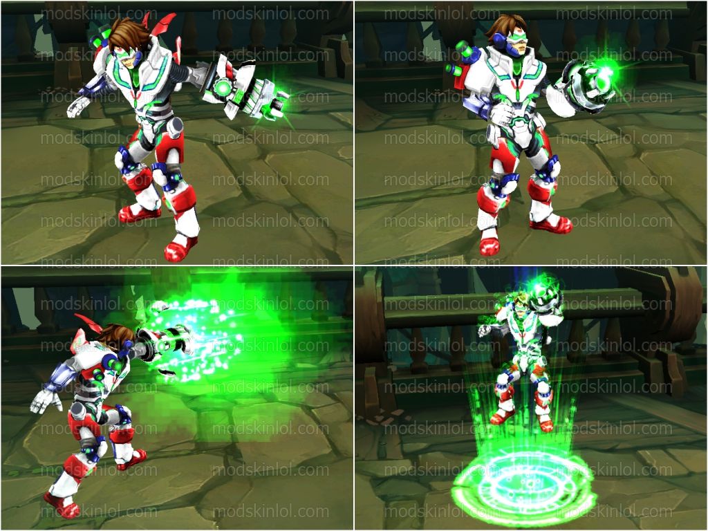 Mod Skin Ezreal GunDam - Mod Skin Lol