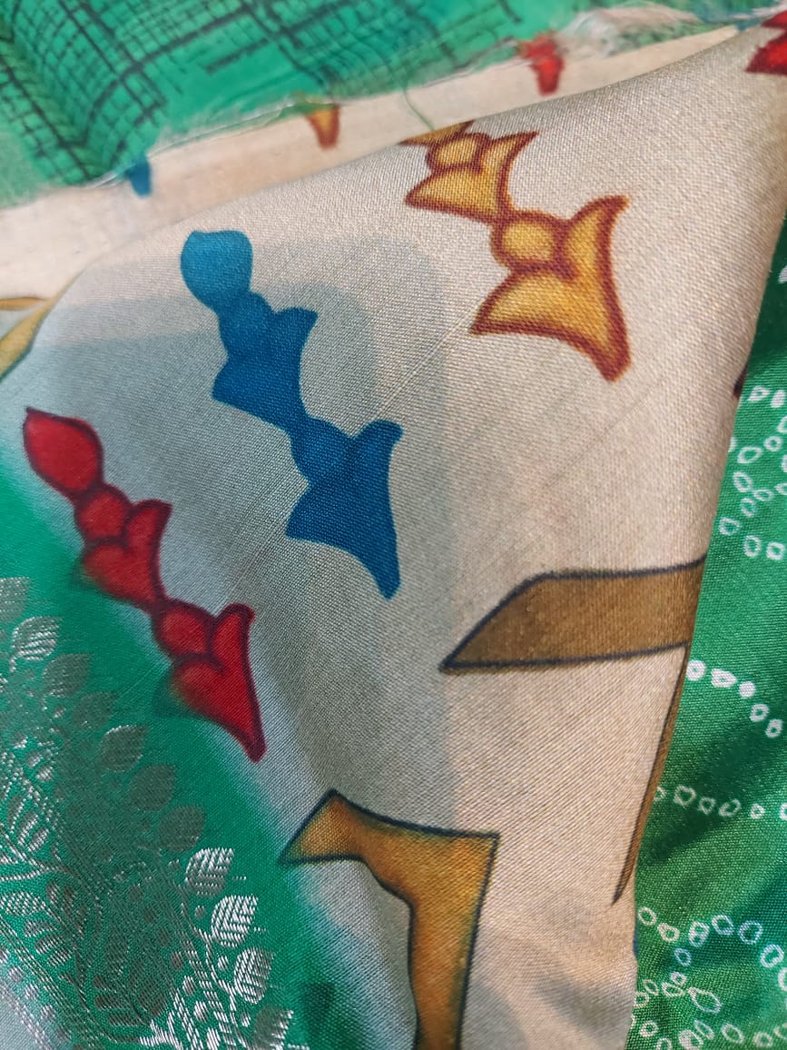 Banaras sarees with Bandini and kalmakri design