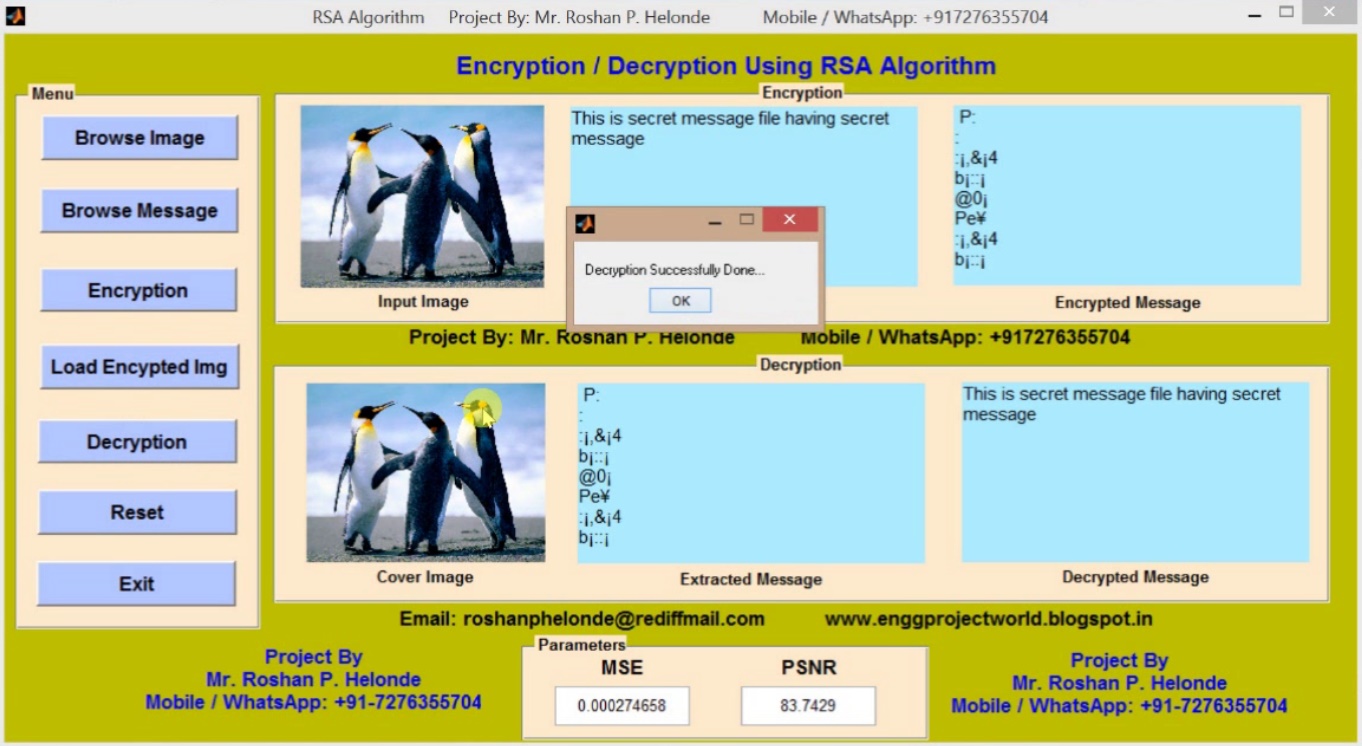 Steganography using RSA Algorithm Encryption & Decryption using RSA ...