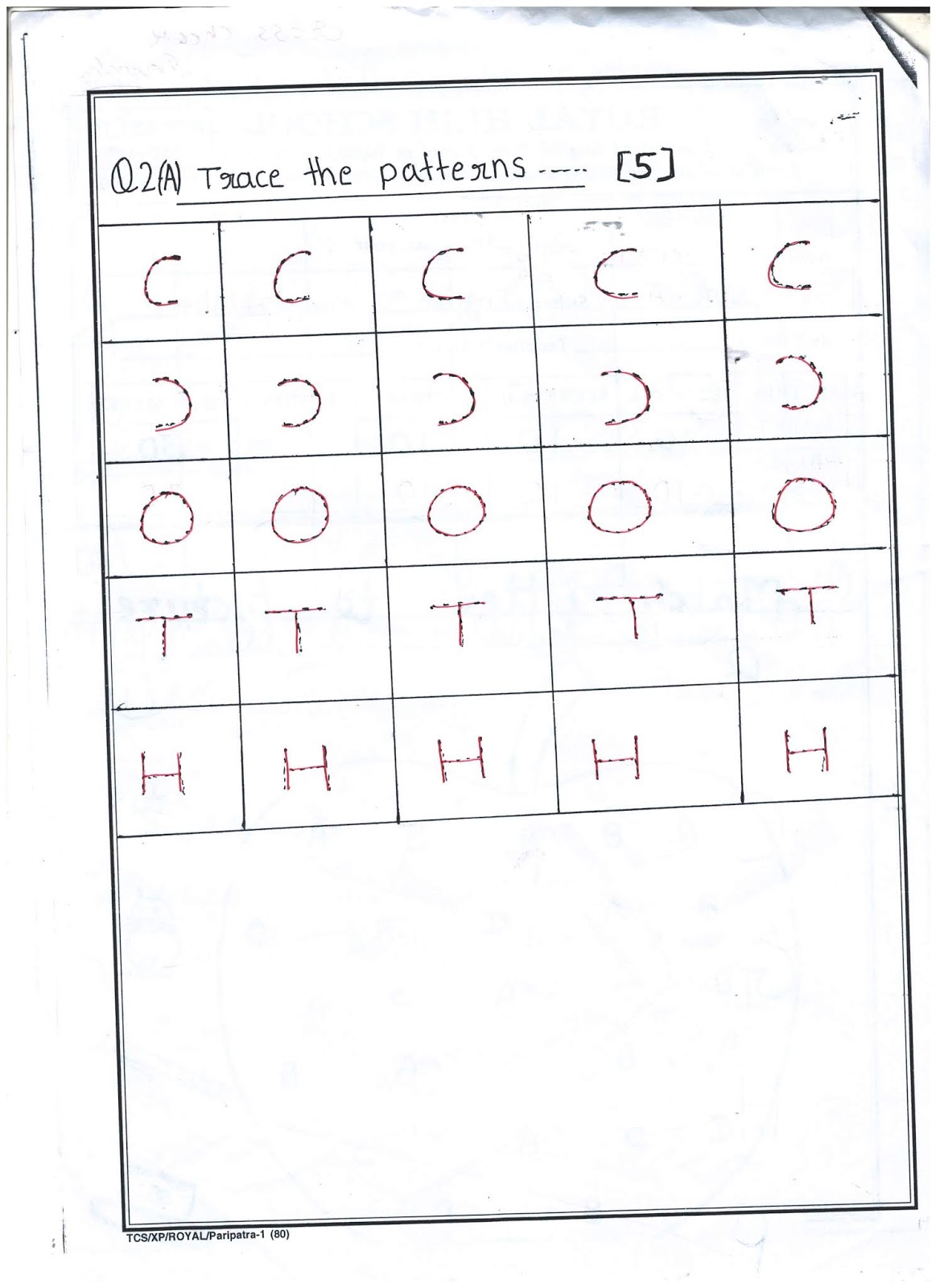 NURSERY Unit Test Paper -Aug- ENGLISH
