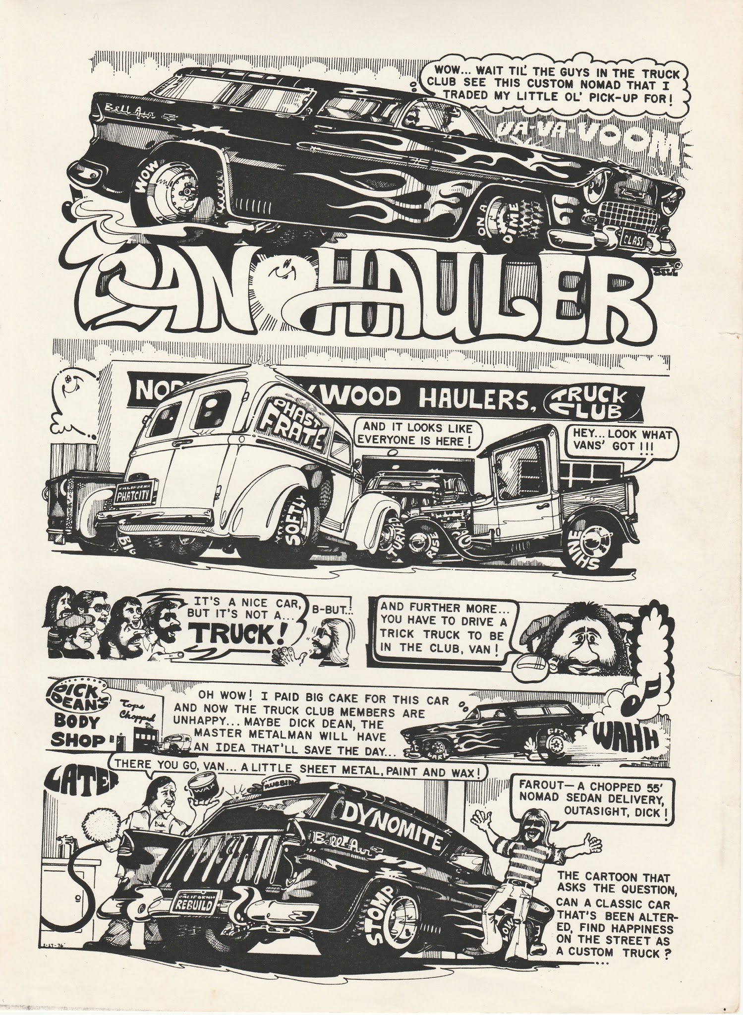 The art of Dave Bell. Auto cartoonist extraordinaire