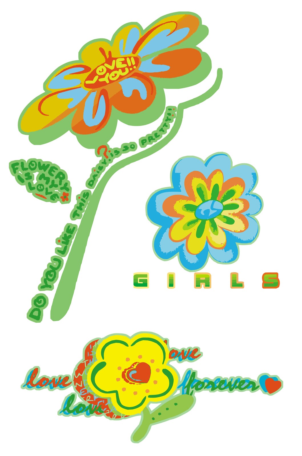 sticker printing: Sticker Printing Summer Themes