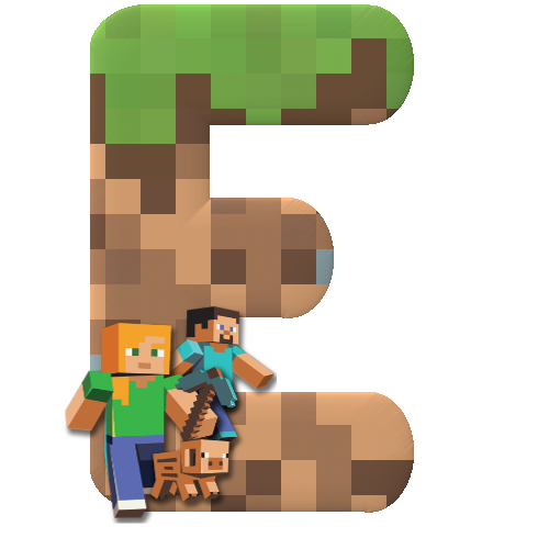 Monica Michielin Alphabets: MINECRAFT ALPHABET LETTER PNG, #minecraft