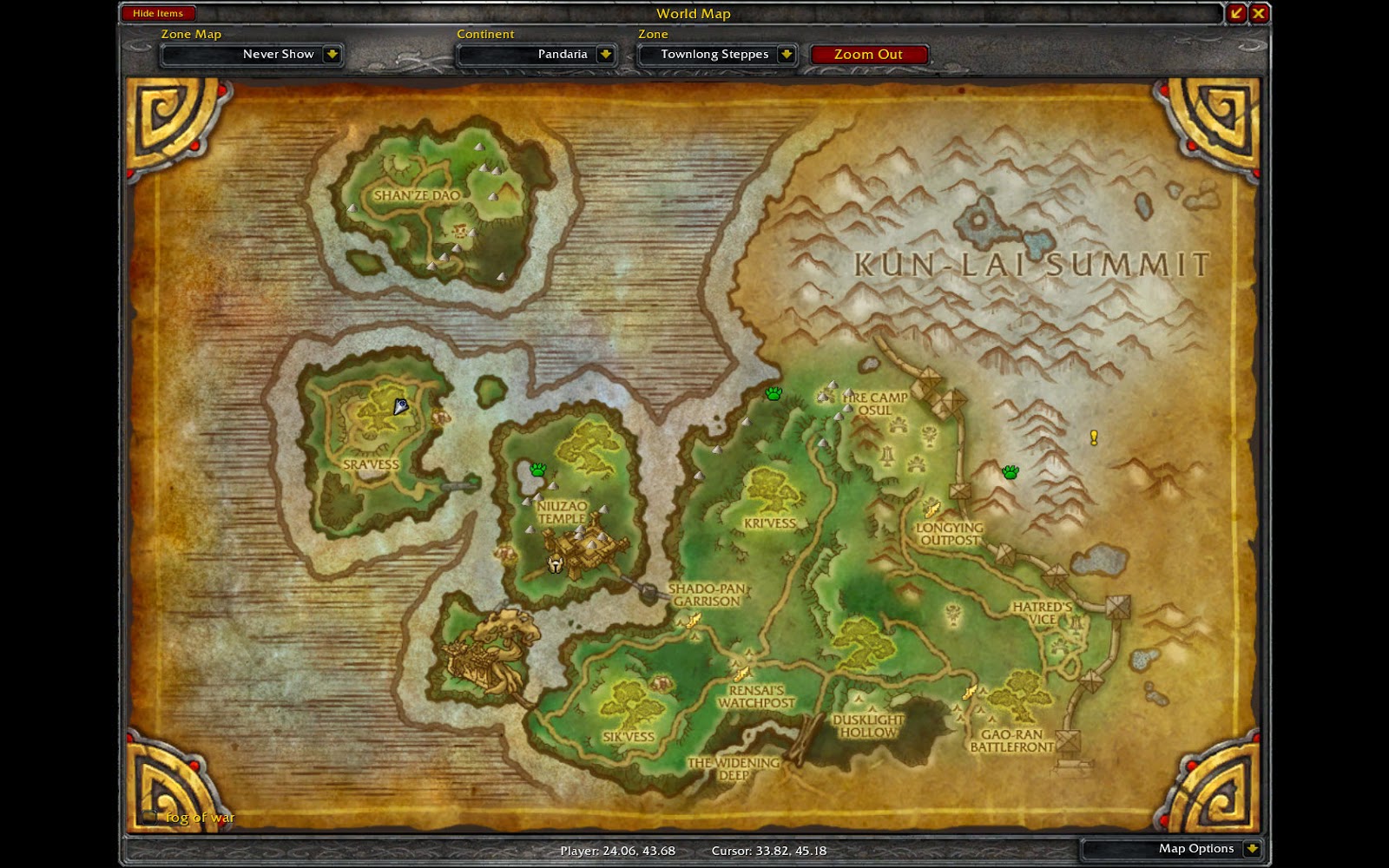 Master of World of Warcraft : Townlong Steppes Gold Farming