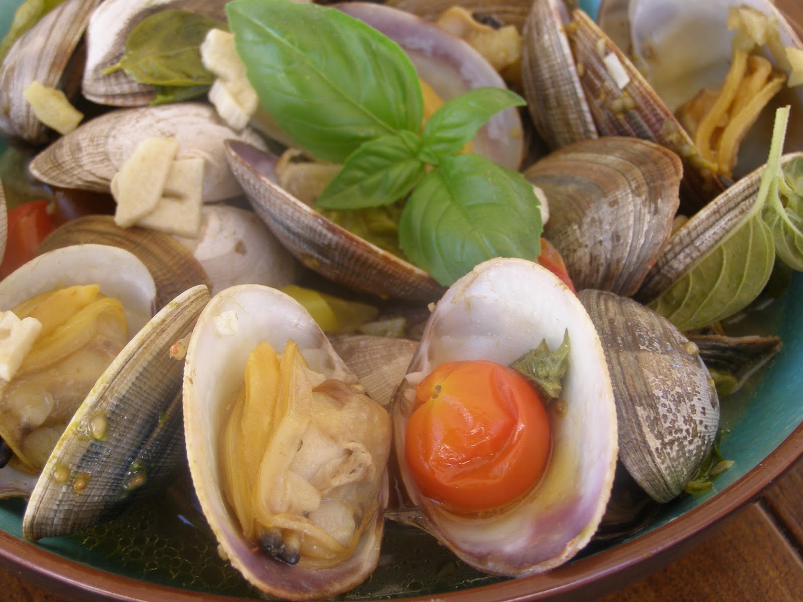 besos de canela y menta: Almejas al estilo oriental