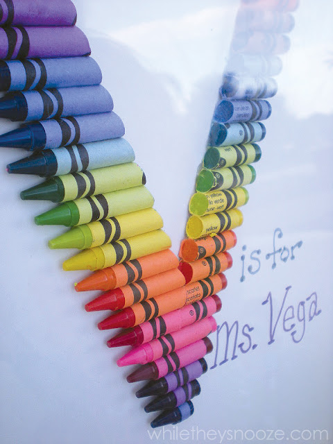 While They Snooze: The Crayon Monogram