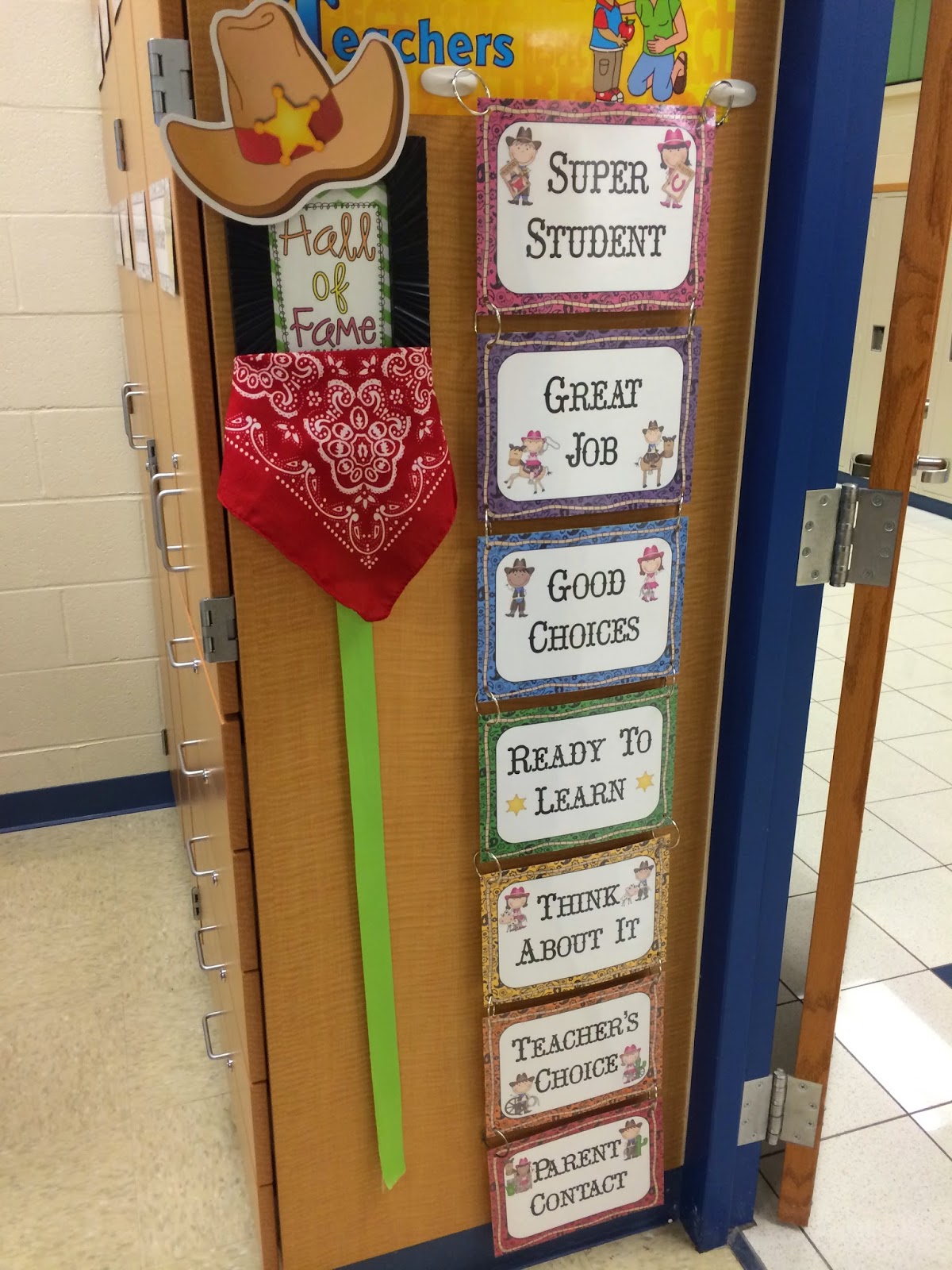 Second Grade Shoppe: Western Themed Clip It Behavior Chart