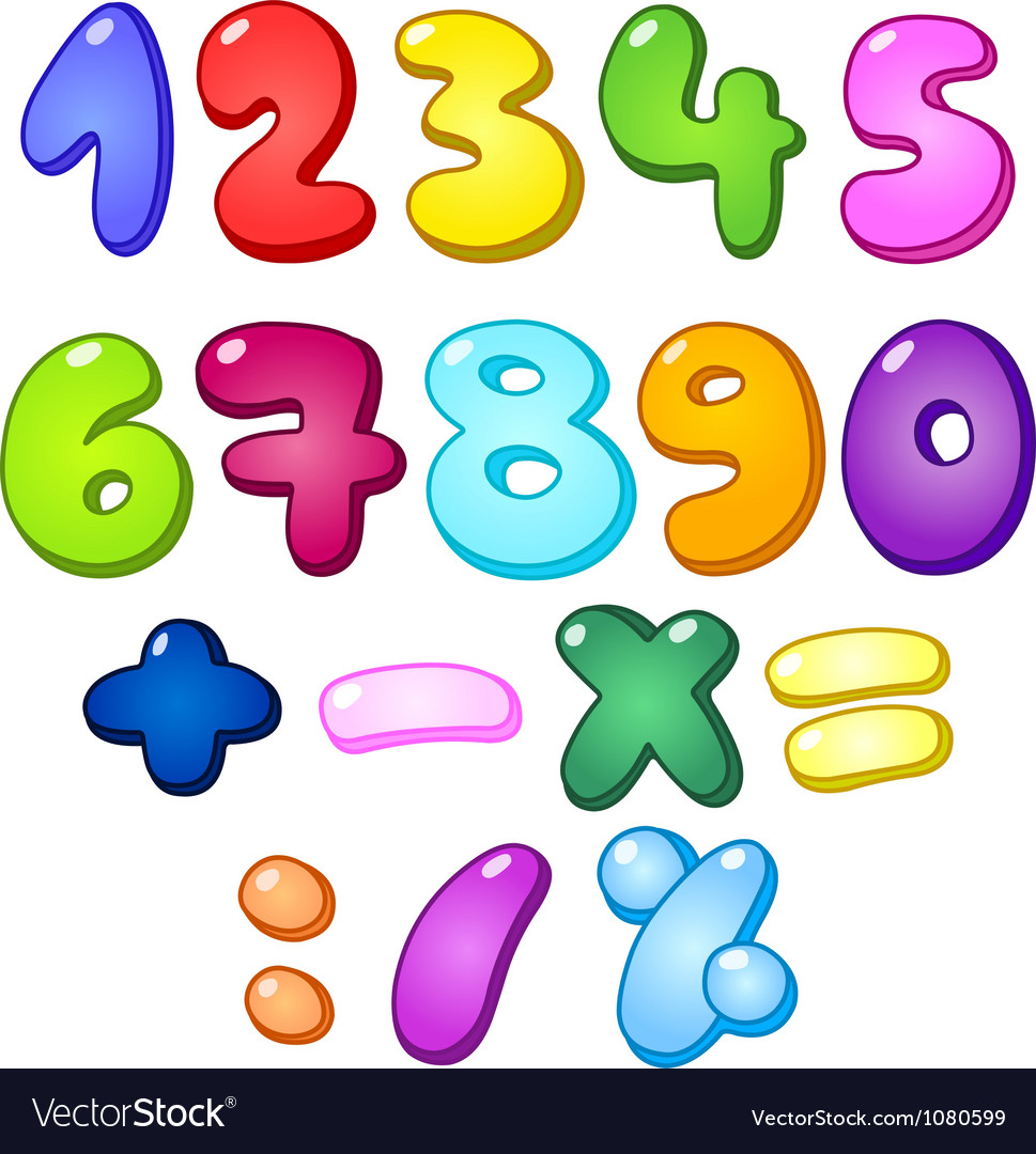 Bubble Letters Numbers - Formal Letter