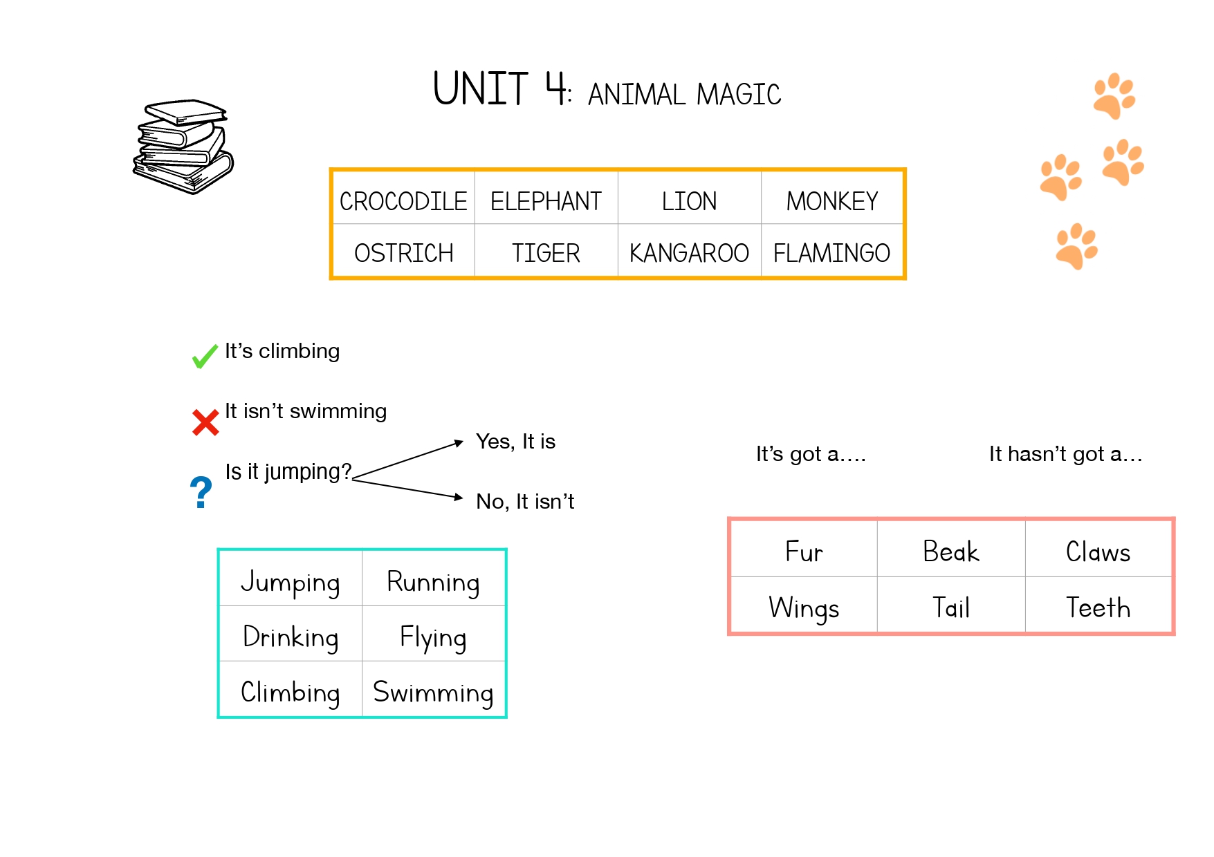 English At Santo Tomás School: UNIT 4: Animal Magic