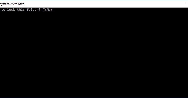 How to lock and hide folder without any software