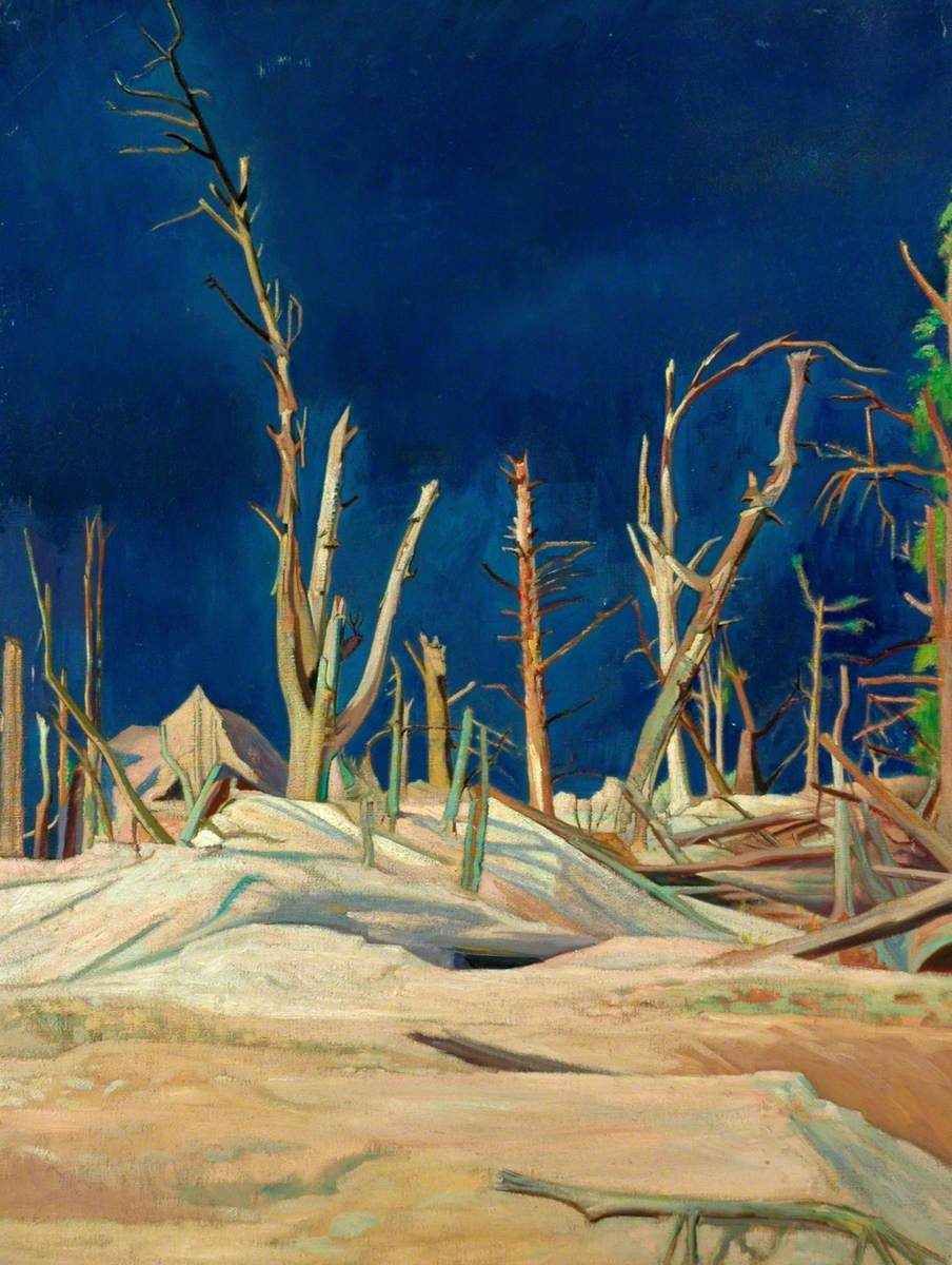 Daily* Art Tripper: William Rothenstein (1872–1945), "Blasted Trees ...