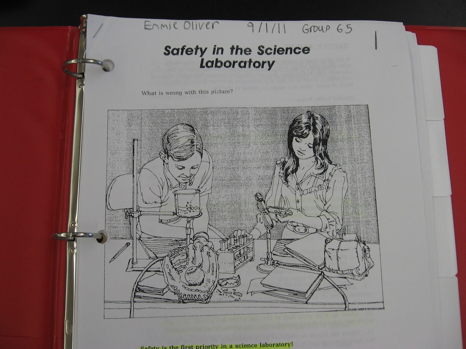 Mr. Williams 6th Grade Science Blog: Science Safety!