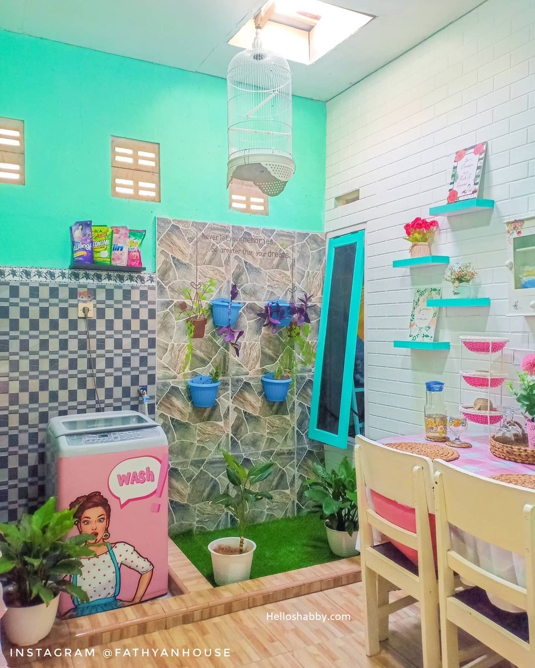 Ide Ruang Cuci Jemur Dekat Taman, Bikin Nyuci Baju jadi Asik ...