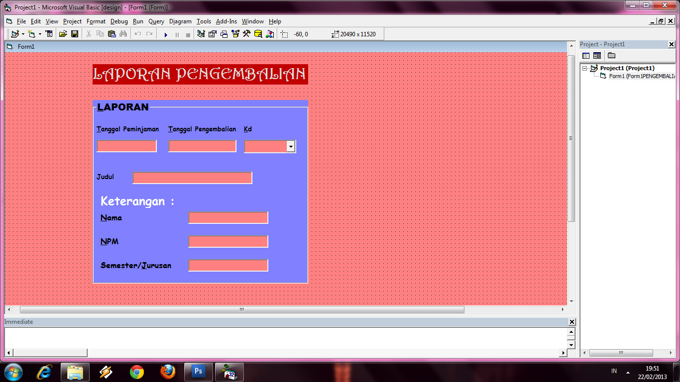 Ida Shinsetsu: Program Sederhana Perpustakaan Menggunakan Visual Basic
