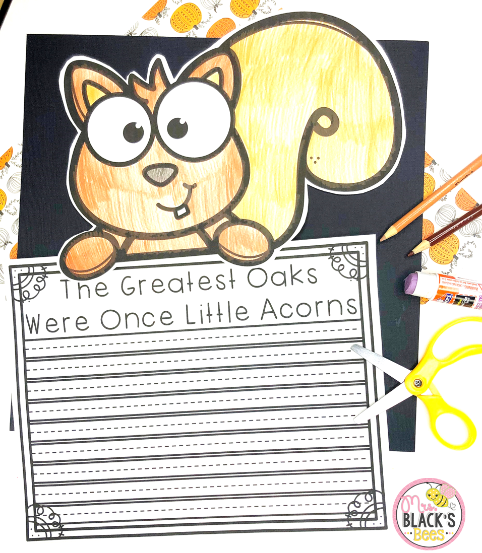 Squirrel Craft and Bulletin Board | Mrs. Black's Bees