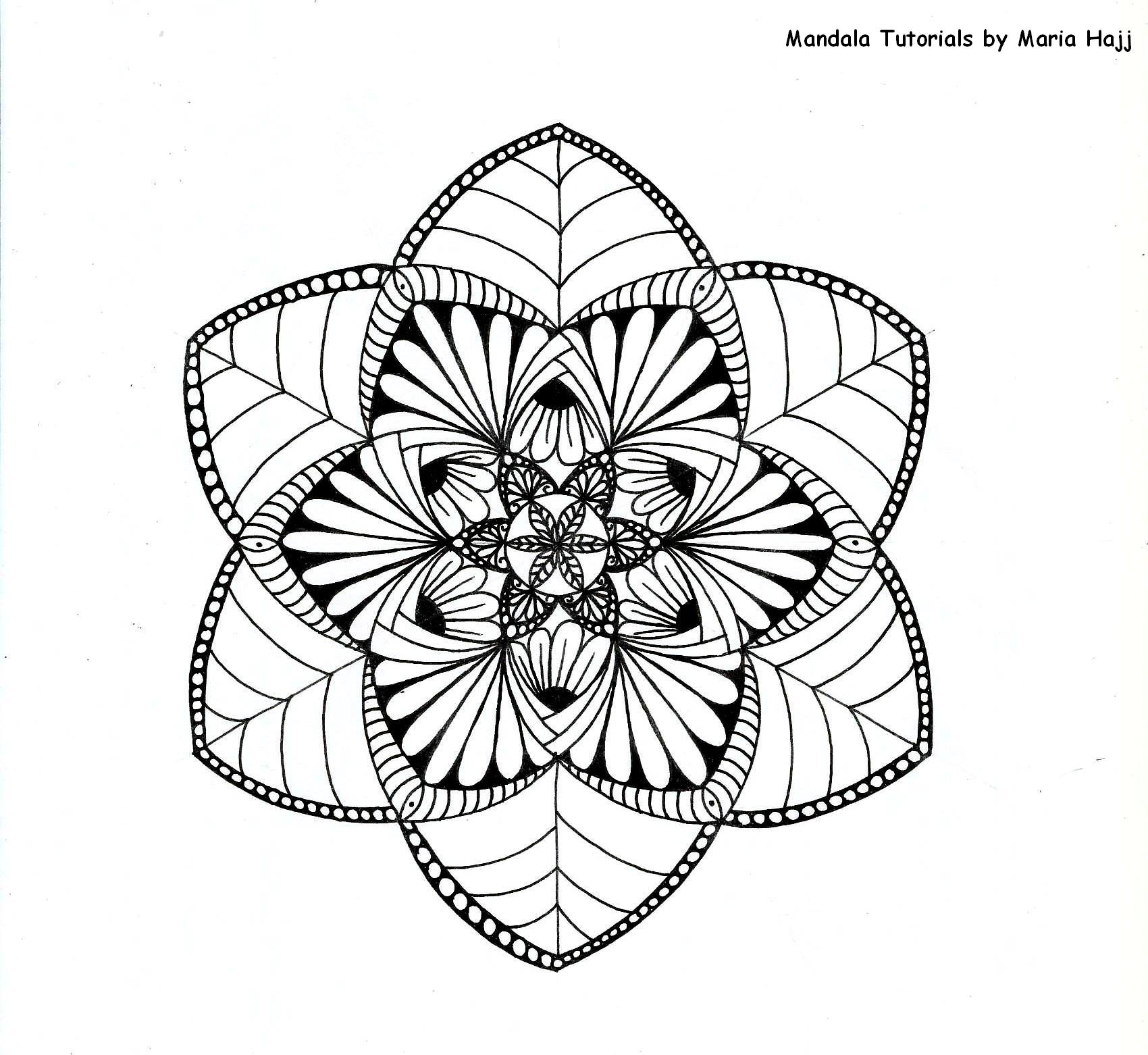 Mandala Tutorial n. 3 | How to draw a mandala using the mandala ...